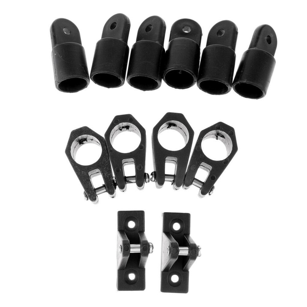 Boat Bimini Top Fitting 3 Bow Black Nylon | Isure Marine