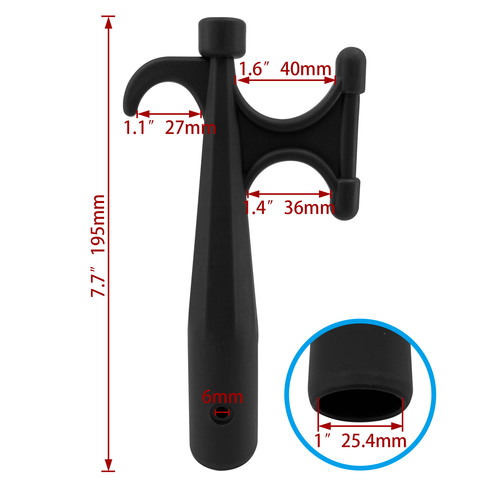 Boat Head End Hook | Boat Hook Hardware | Isure Marine