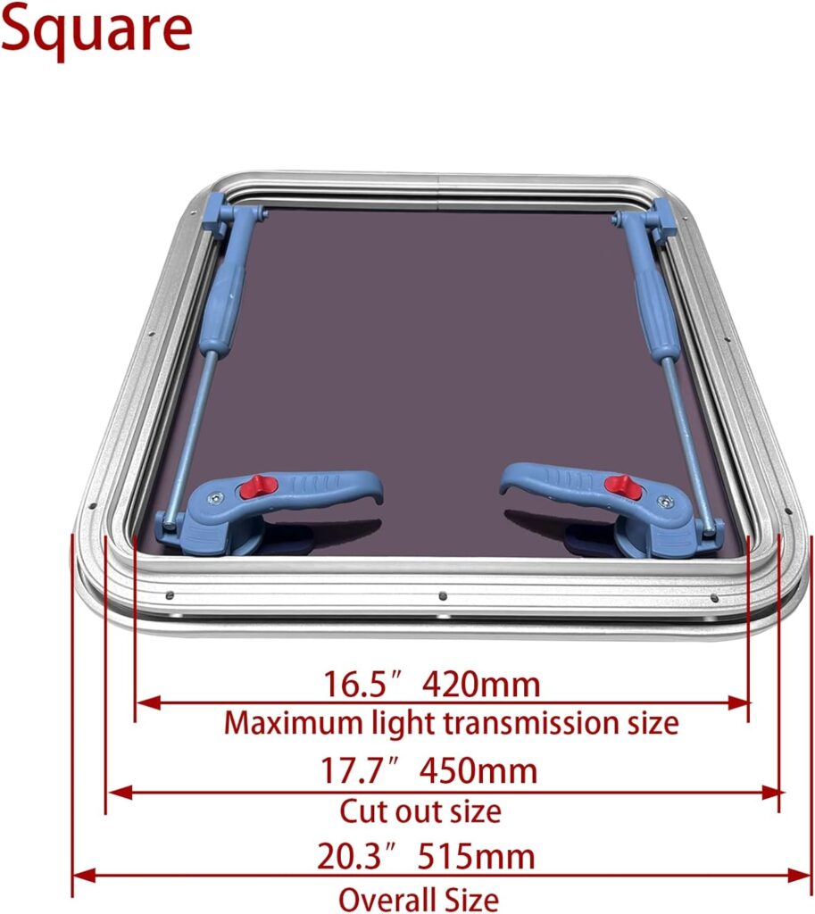 Boat Square Opening Portlight Replacement Window | Isure Marine