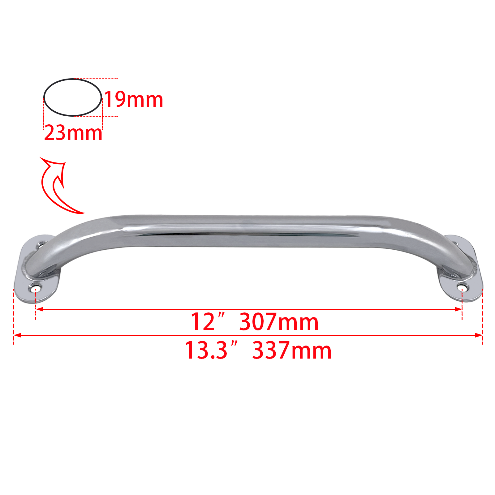 Handle Stainless Steel | Boat Hardware | Isure Marine