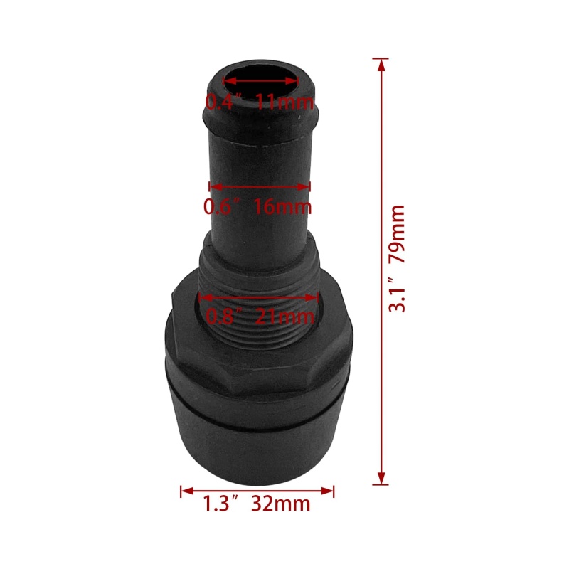 Polypropylene Fuel Vent | Isure Marine Hardware
